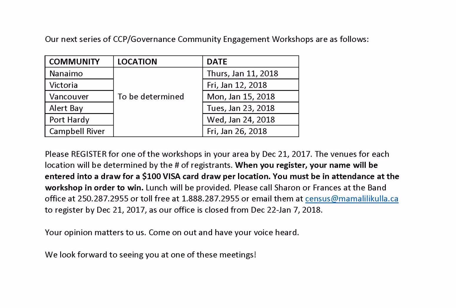 CCP meetings 2018 » Mamalilikulla First Nation
