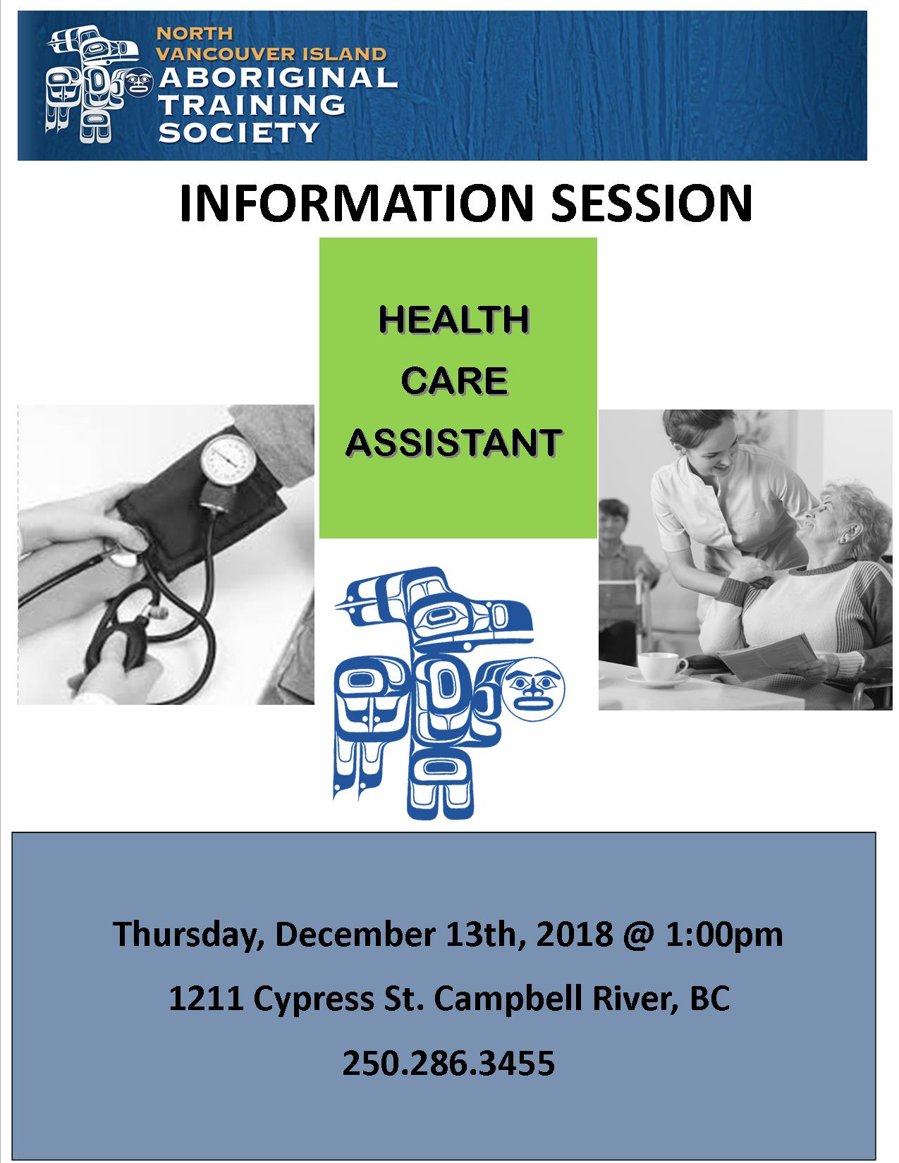 Health care assistant poster nov 2018 » Mamalilikulla First Nation